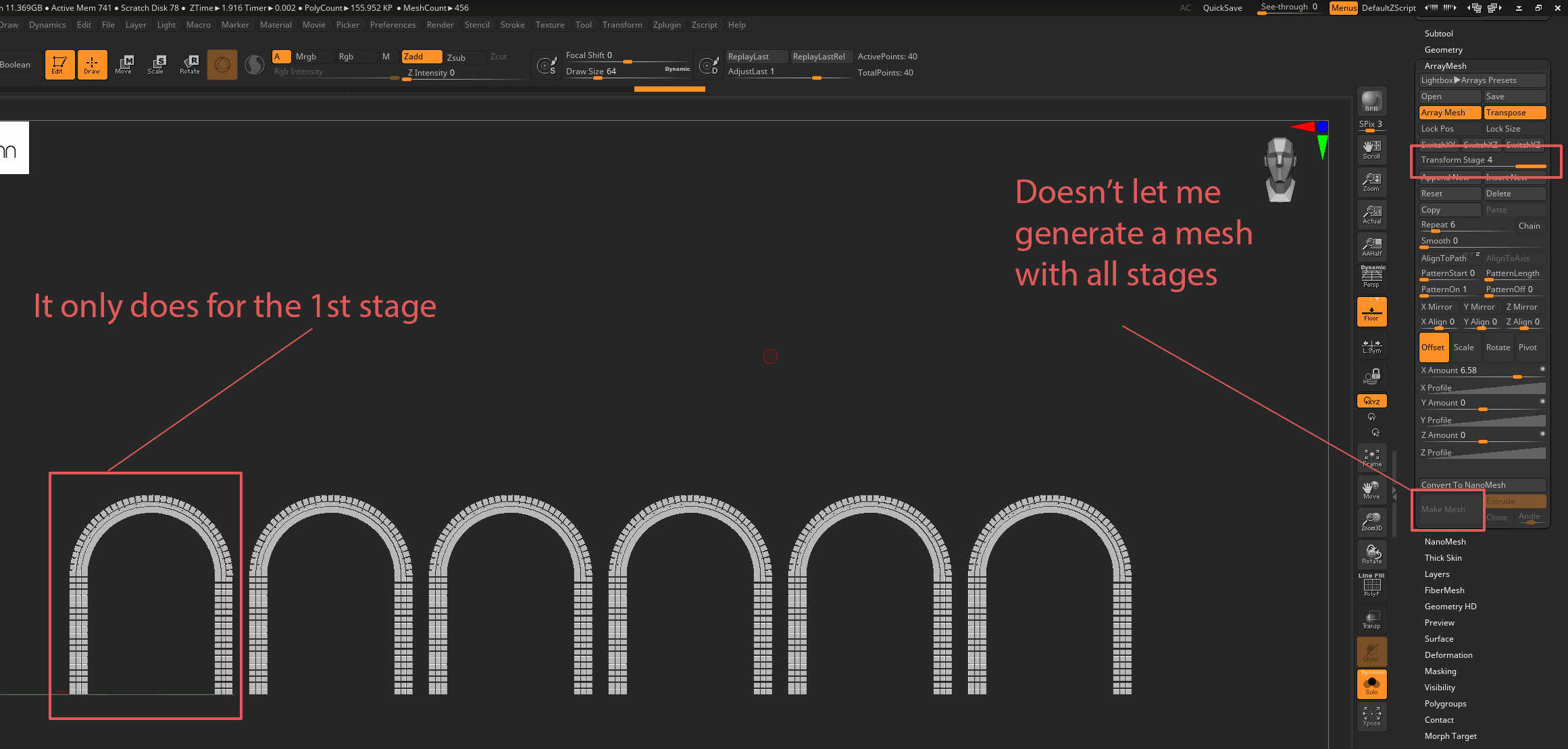 Is This An ArrayMesh Glitch When Working With Multiple Stages