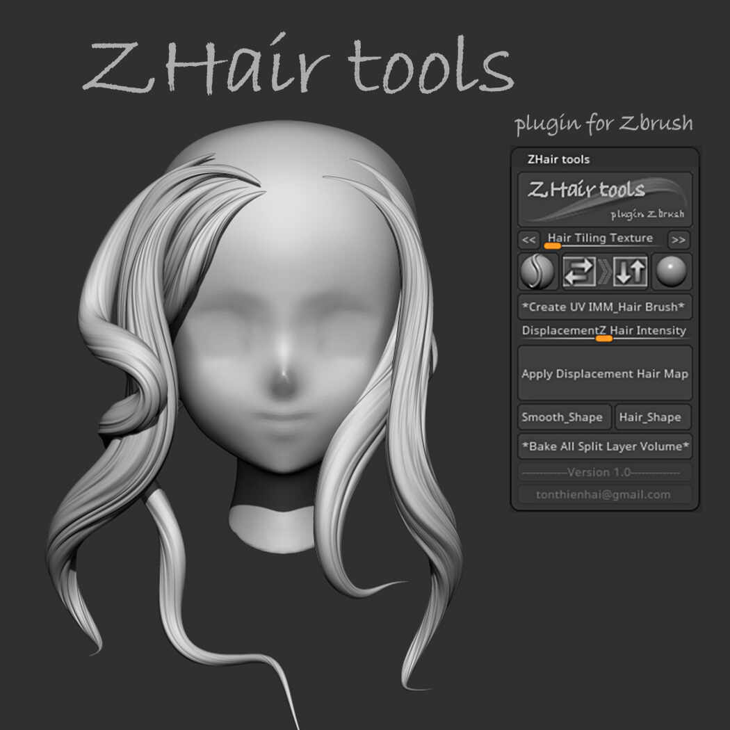 ZHair Tools Plugin Zbrush ZBrushCentral
