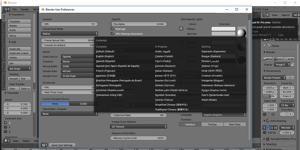 Blender supports for different languages zbrush not supported by other ...