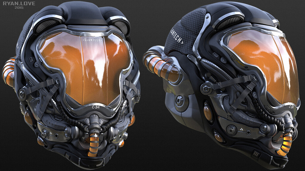 Helmet Concepts - Ryan Love - #11 by Anthony_jones - ZBrushCentral