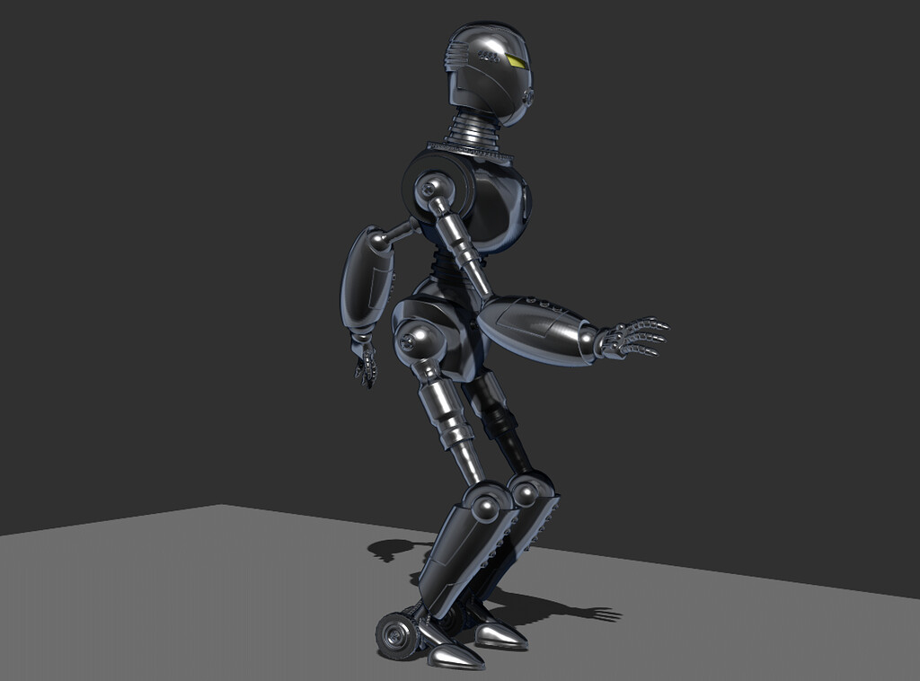 my first post.. Metal bot - ZBrushCentral