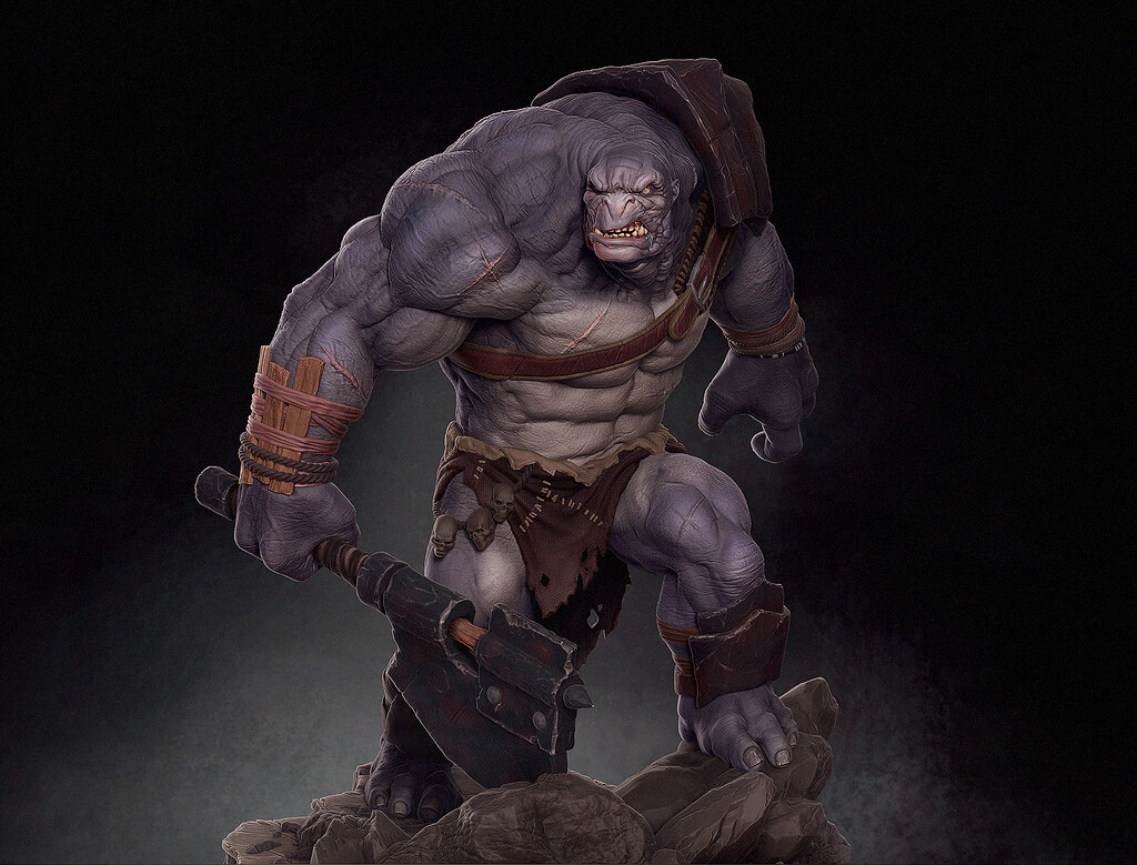 Troll sculpt for collectables - ZBrushCentral