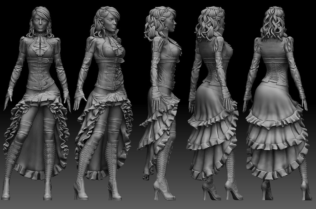 Девушка - ZBrushCentral