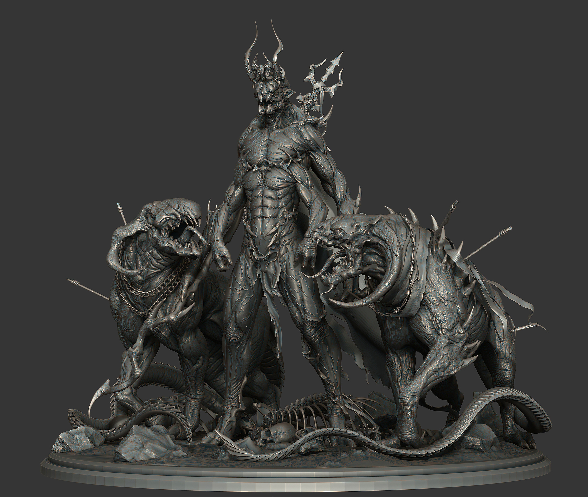 Aeshma ( the demon of wrath ) - ZBrushCentral