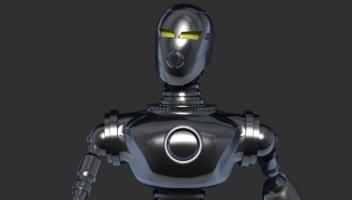 my first post.. Metal bot - ZBrushCentral