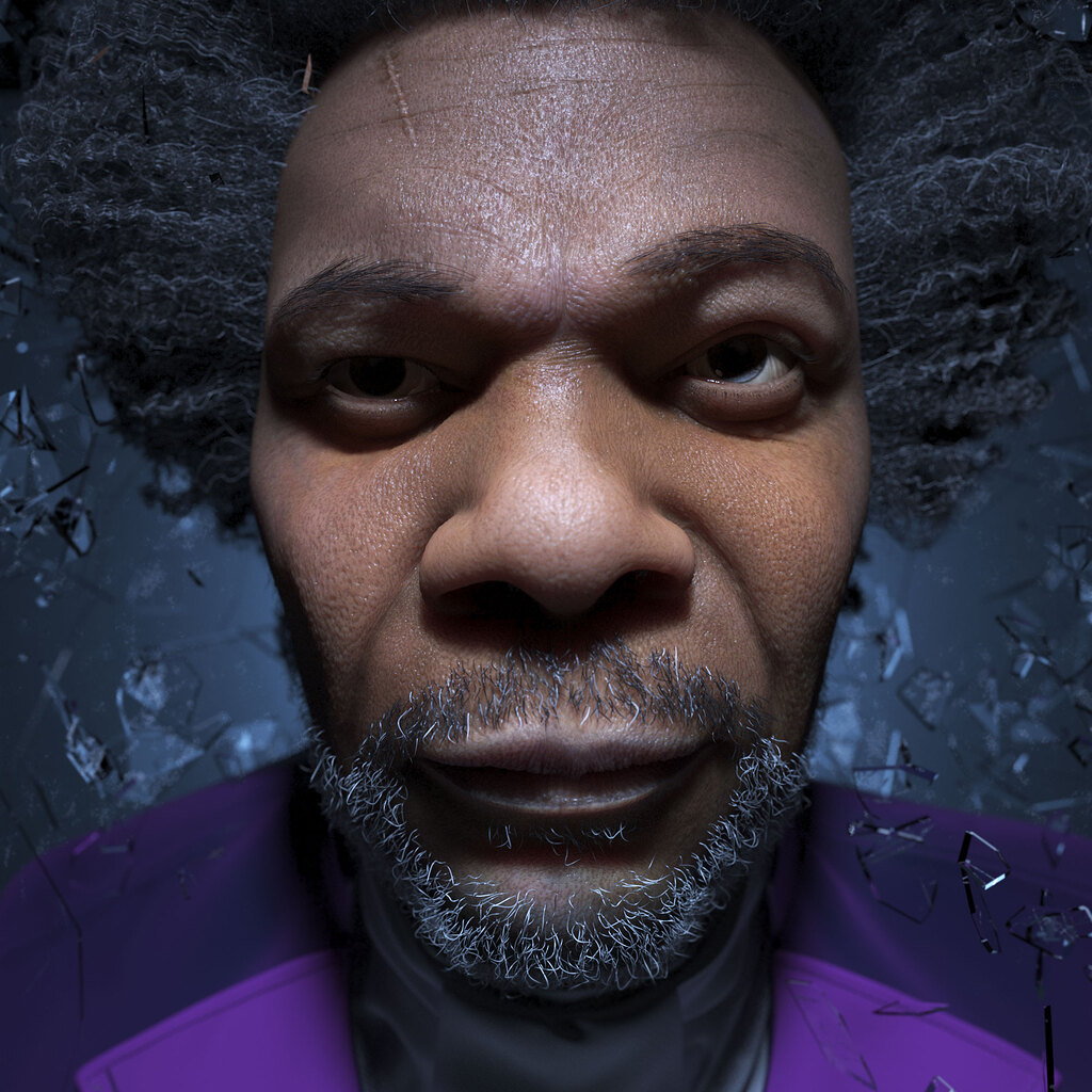 Portrait study - Samuel Jackson as Mr. Glass - ZBrushCentral