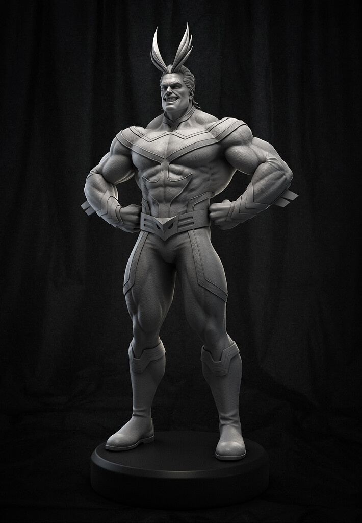 ALL MIGHT- Boku No Hero Academia - ZBrushCentral