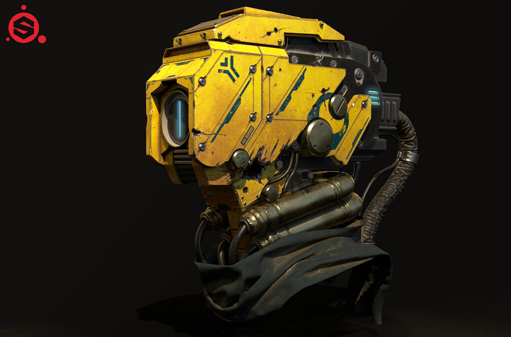 Robot Head Bust - ZBrushCentral