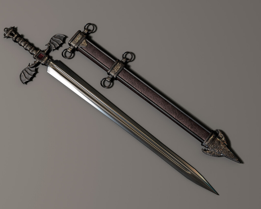 Sword and Armour of the Dark Knight - ZBrushCentral