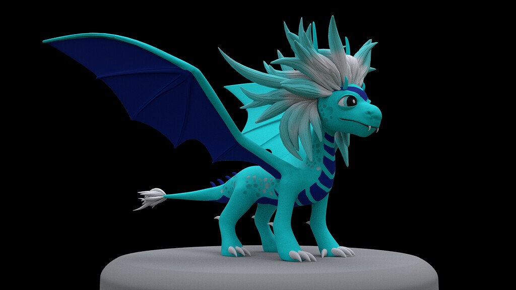 Baby Ice Dragon - ZBrushCentral