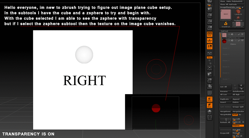 image cube setup - Answered - ZBrushCentral