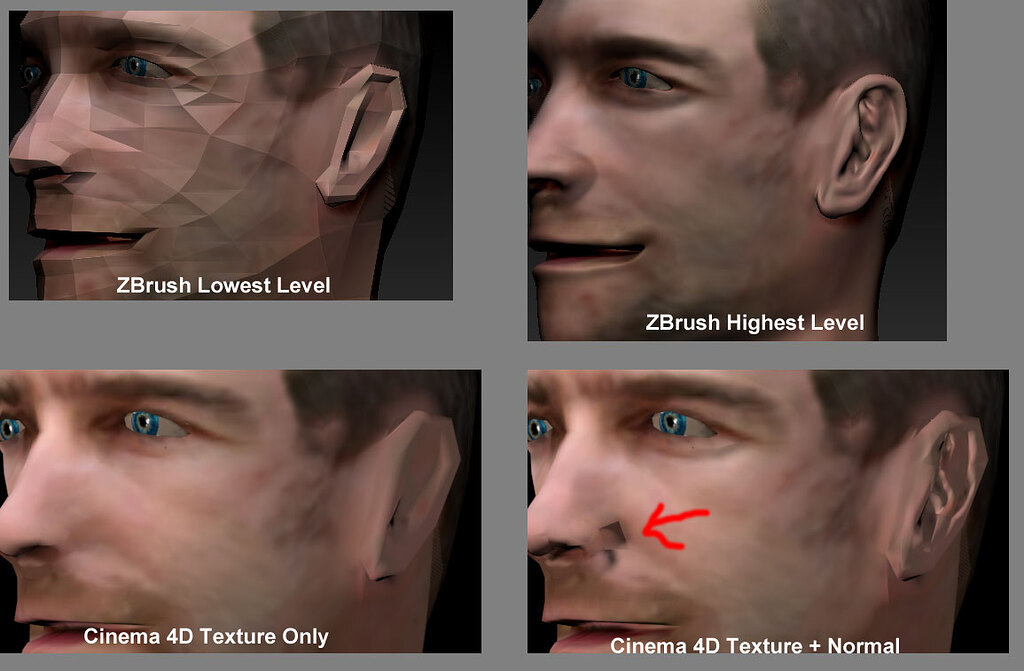 C4d R12 Normal Maps from ZBrush 4 - ZBrushCentral