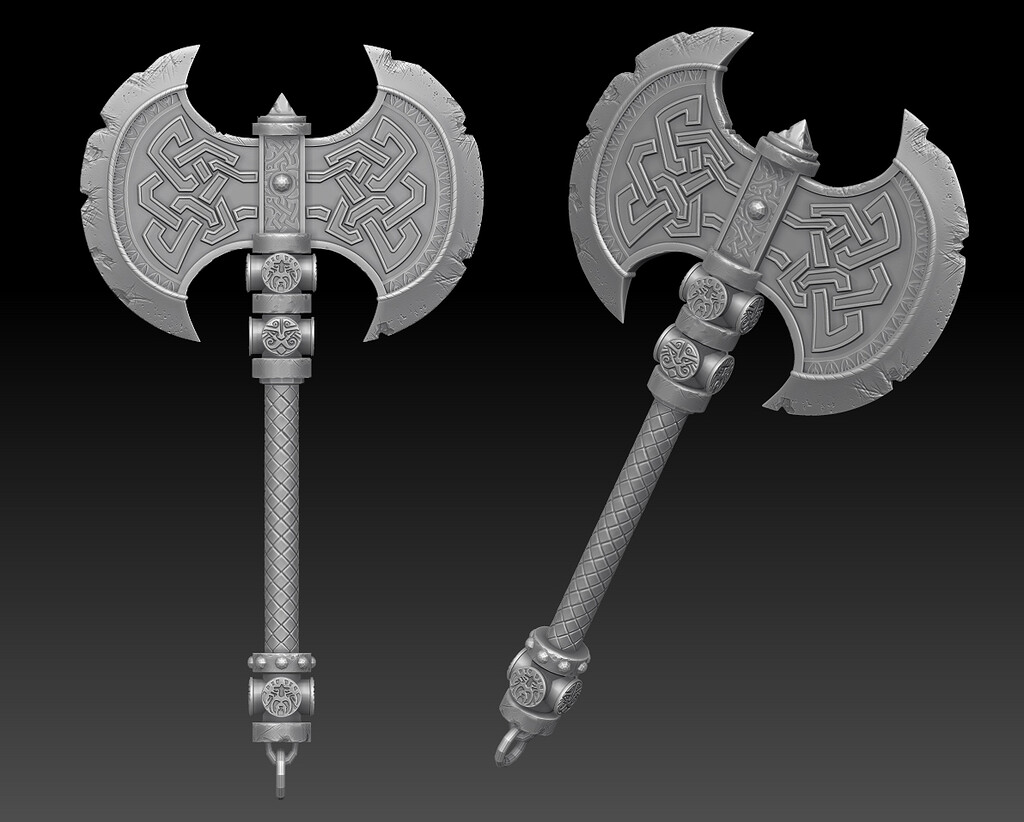 Axe WIP - ZBrushCentral