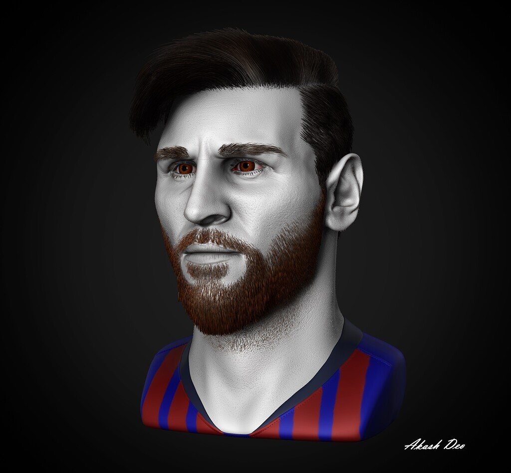 Lionel Messi - Likeness portrait - ZBrushCentral
