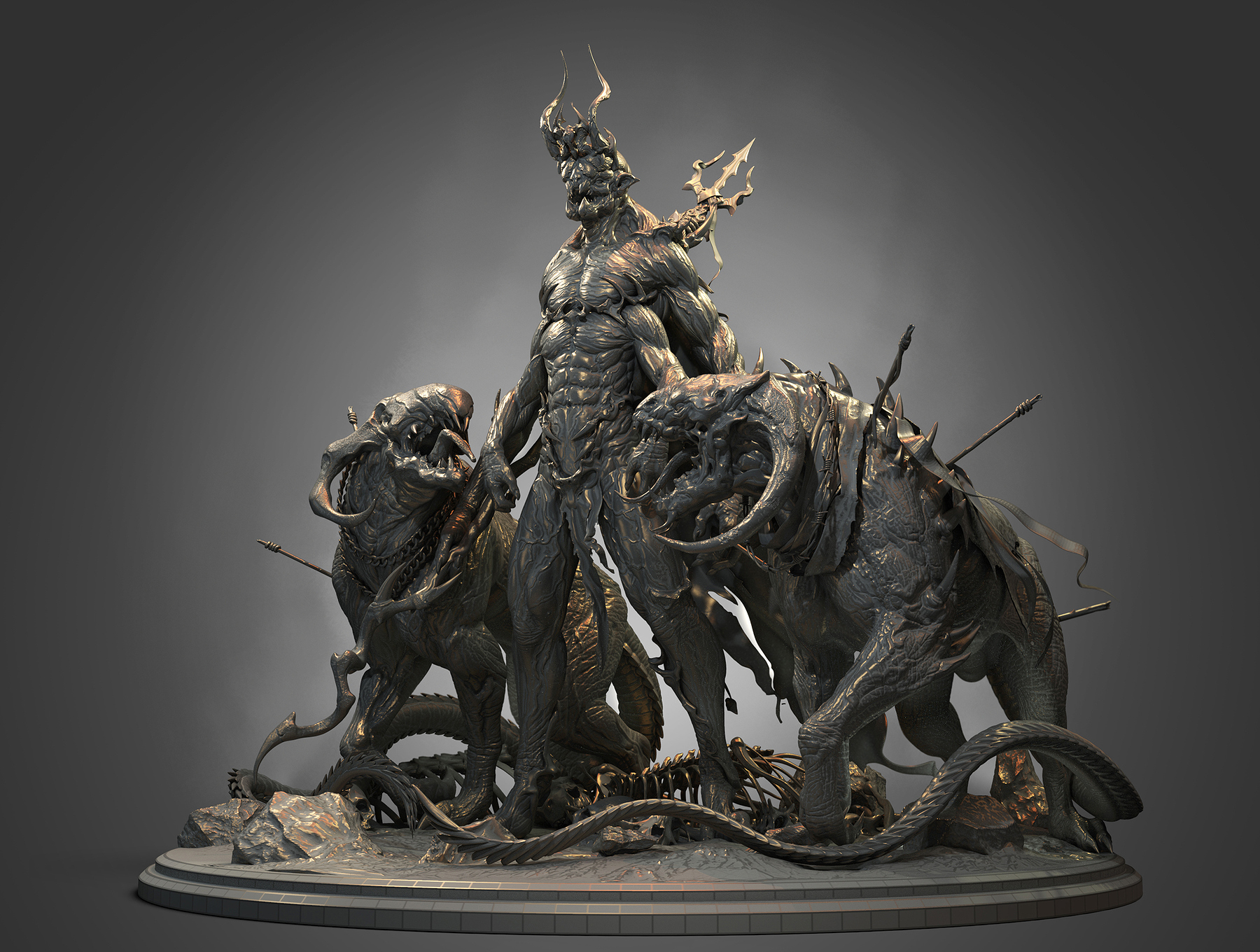 Aeshma ( the demon of wrath ) - ZBrushCentral