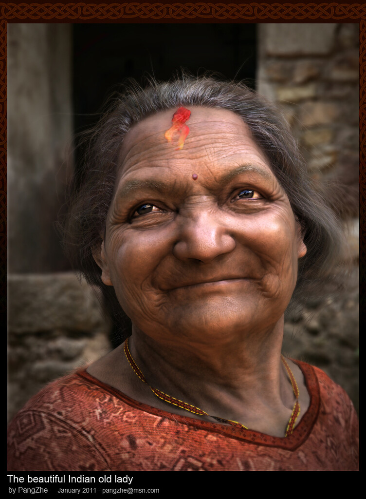 The beautiful Indian old lady - ZBrushCentral