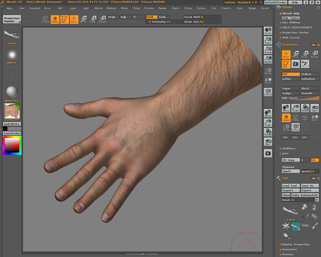 Photo_Realistic Hand - ZBrushCentral