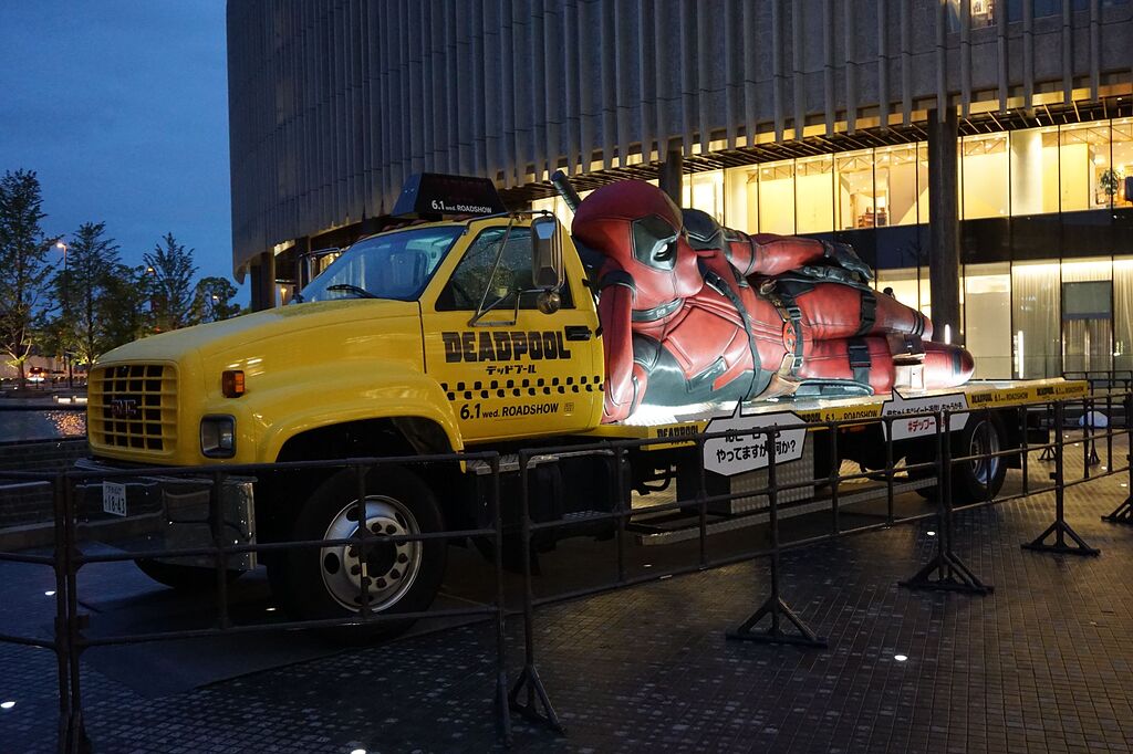 DEADPOOL advertisement car at Japan - ZBrushCentral