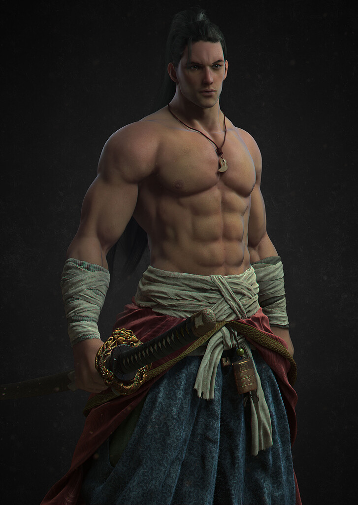 Hello guys This is my last work “genjuro” by zbrush and maya ...