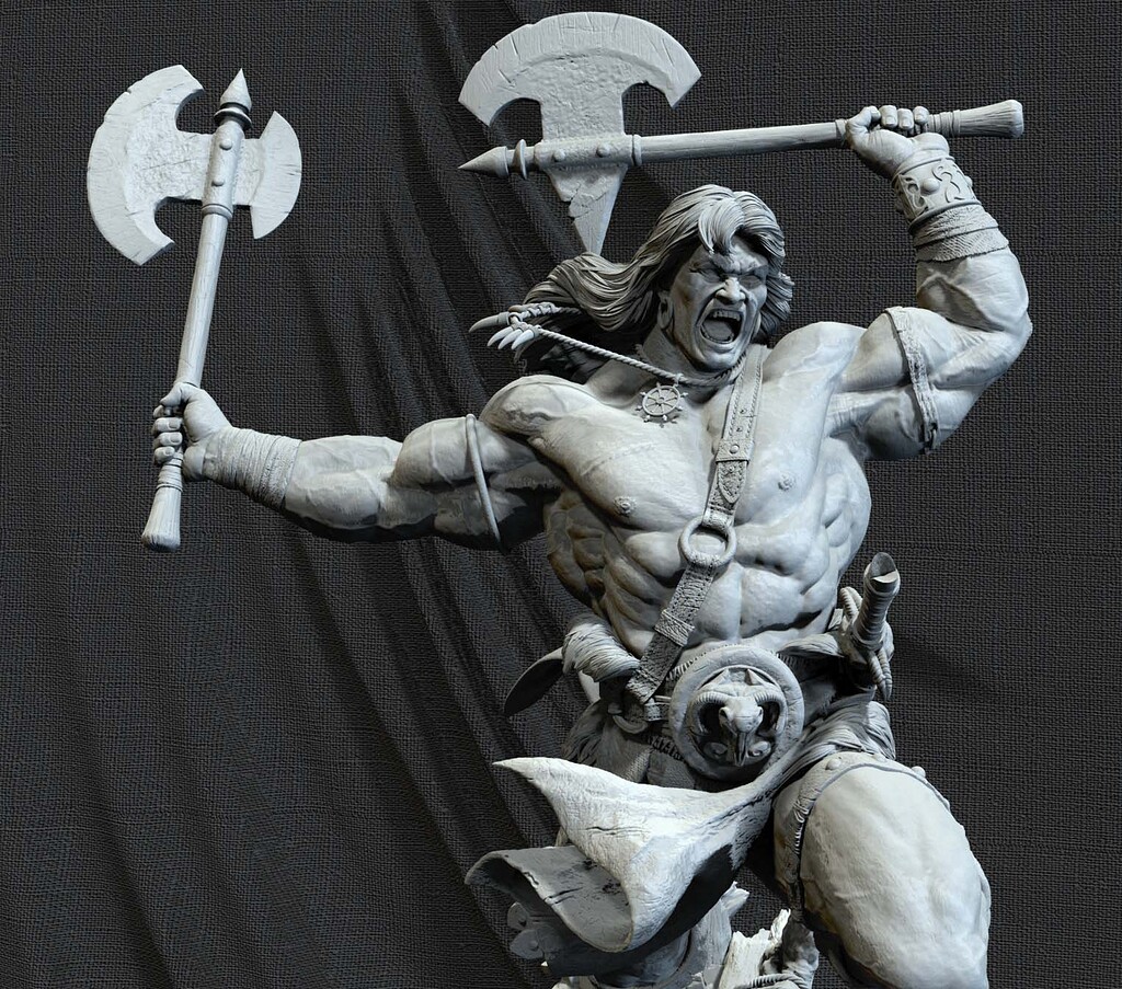 Conan fan art, made in zbrush Conan fan art - ZBrushCentral