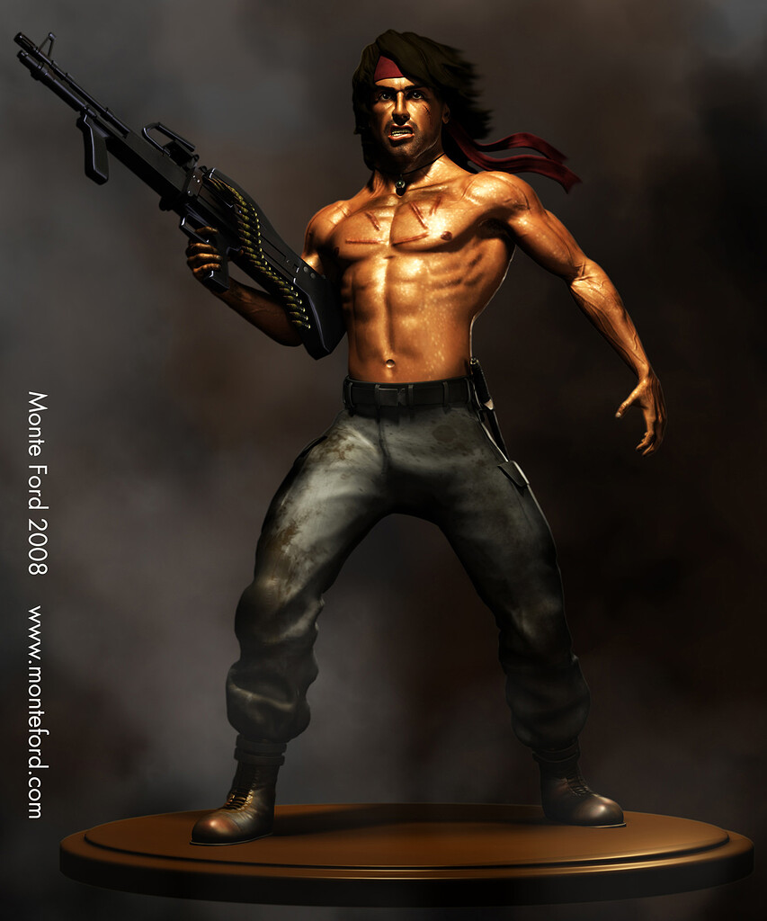 Rambo, and other new work - ZBrushCentral