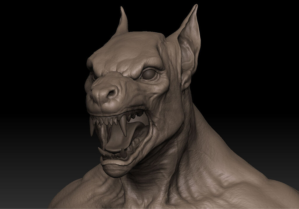 Werewolf Sculpt Moony The Werewolf Pagan Sculpture – Claire