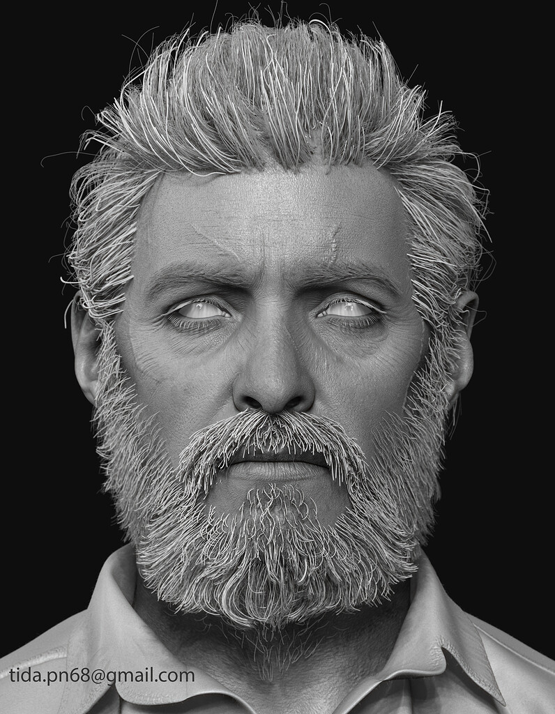 Here is my Logan head sculpt, I hope you like it - ZBrushCentral