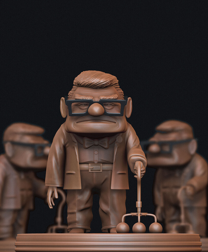 Carl Fredricksen From Pixar UP - ZBrushCentral