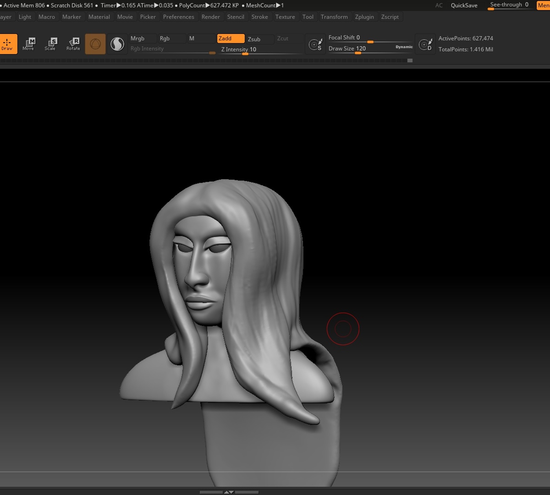 Long Hair Sculpting Help/ Advice Needed - ZBrushCentral