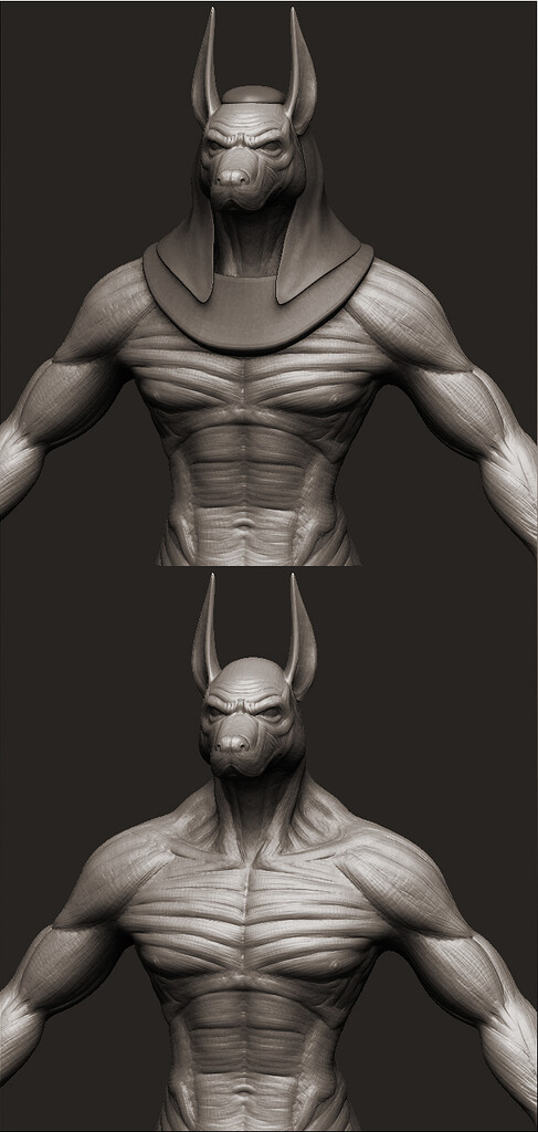 Anubis - W.I.P. - ZBrushCentral
