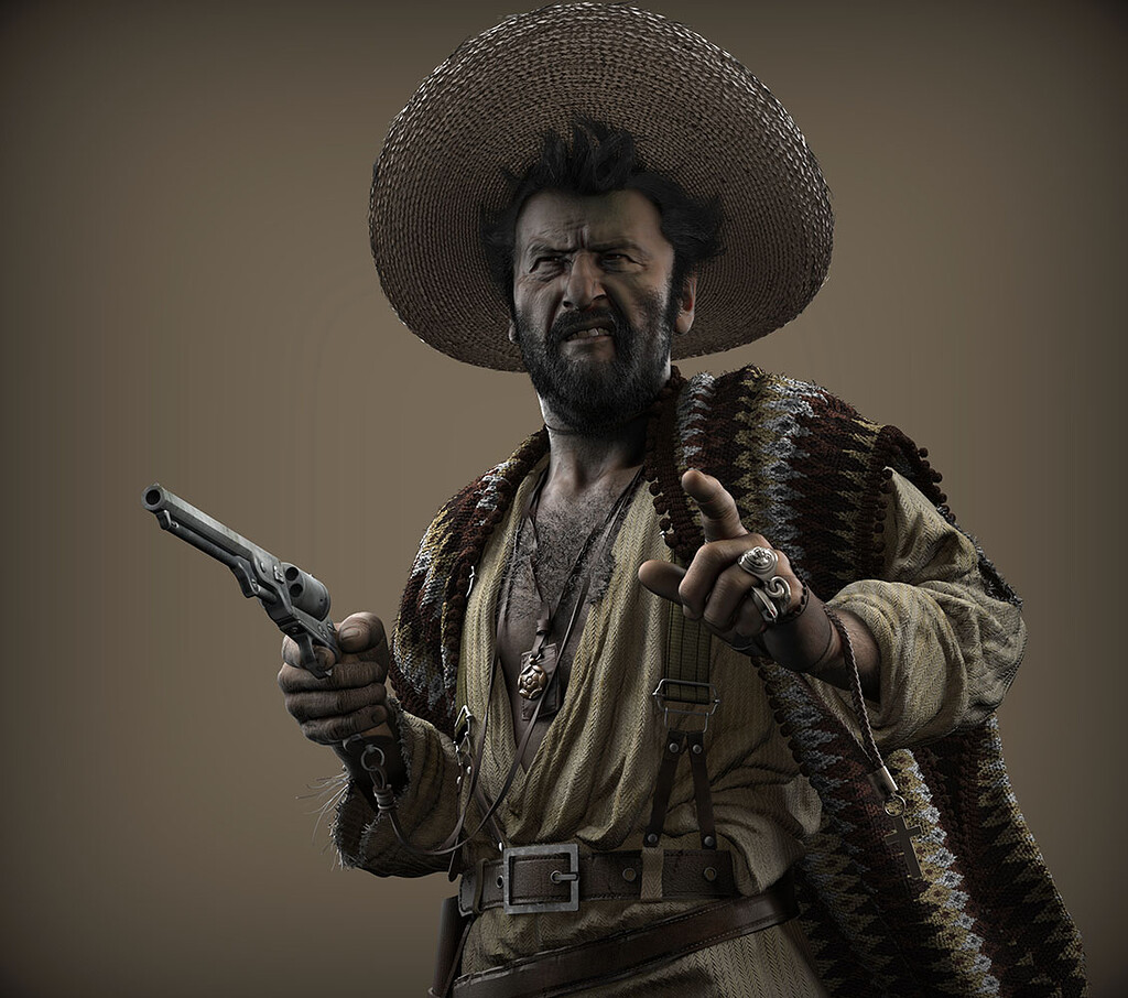 Tuco Benedicto (Step process Pg2) - ZBrushCentral
