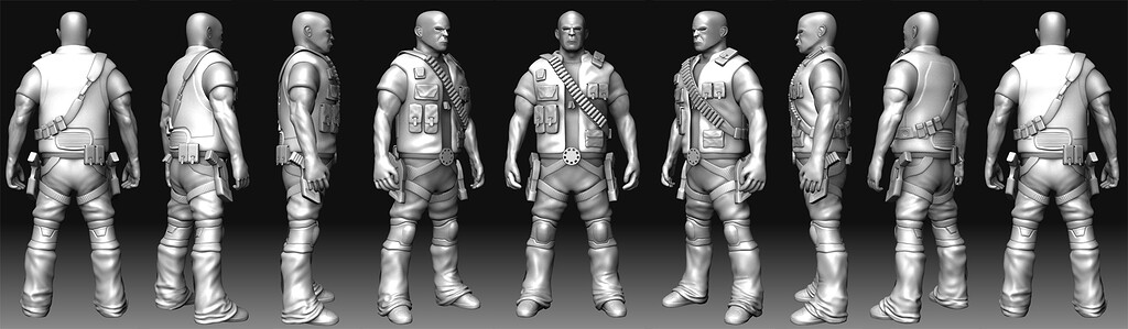 Modern mercenary WIP - ZBrushCentral