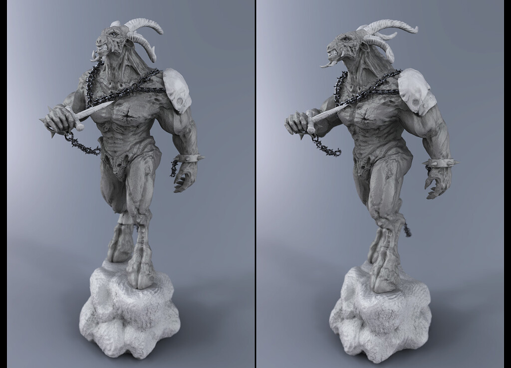 Demon Awakens - Real time rendering by Hypershot - ZBrushCentral