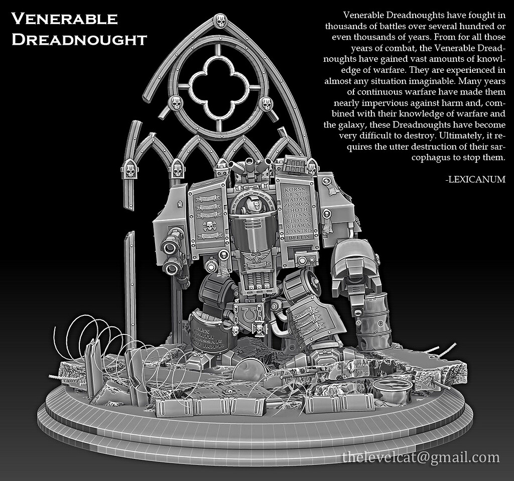 40k Venerable dreadnought - ZBrushCentral
