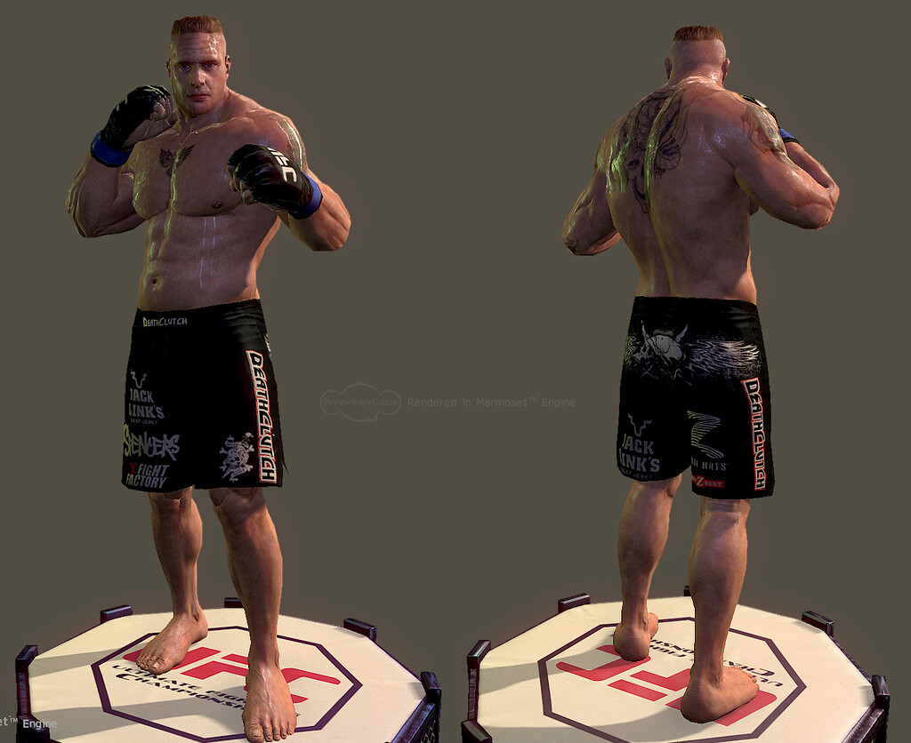 UFC FIGHTER for real-time. - ZBrushCentral