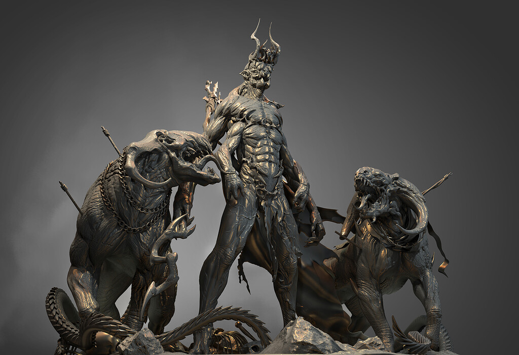 Aeshma ( the demon of wrath ) - ZBrushCentral