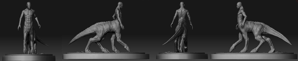My work (centaur, alien,...) - #37 by system - ZBrushCentral
