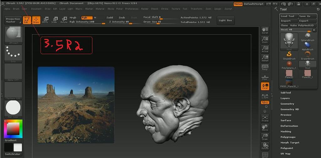paint with ZProject - ZBrushCentral