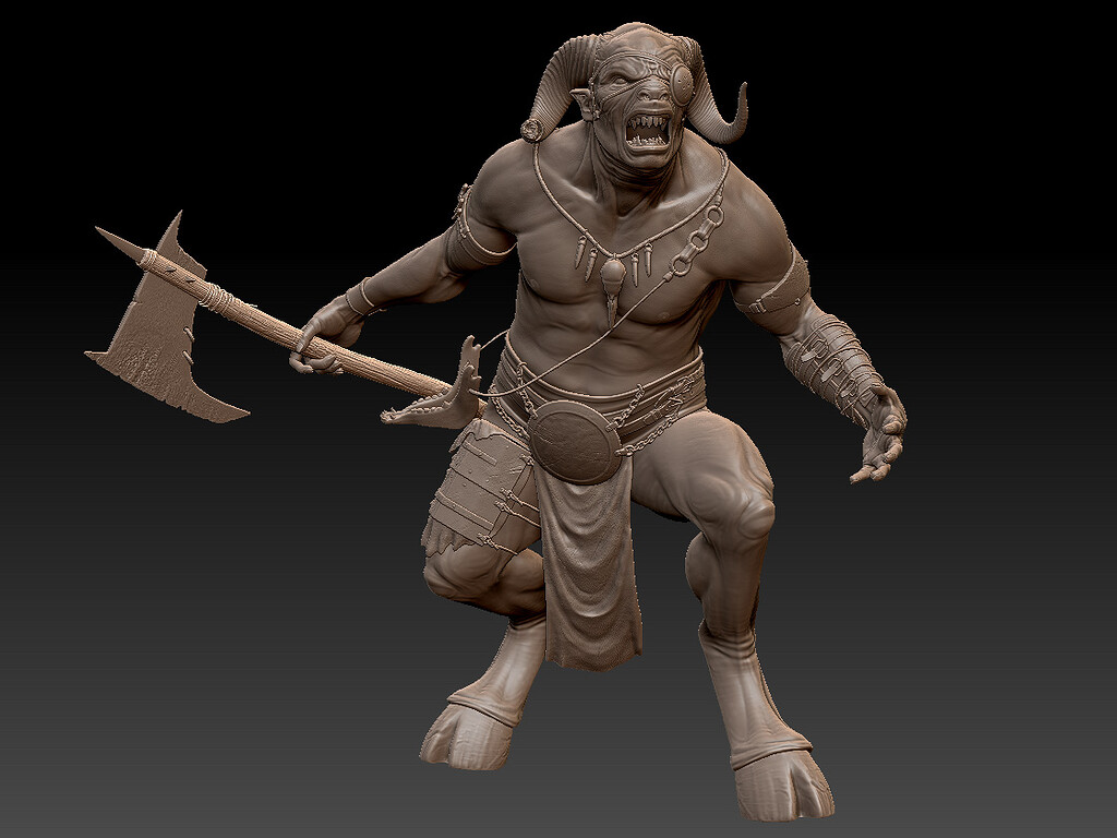 Beastman WIP- Daniel Axelsson - ZBrushCentral