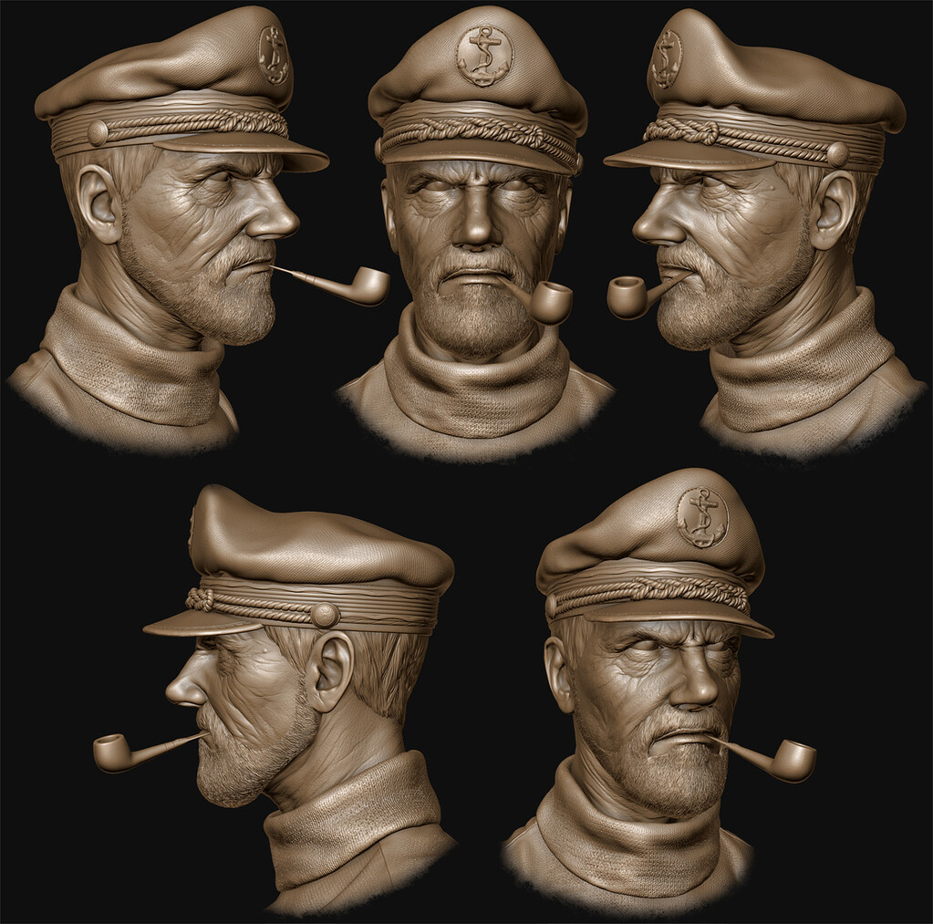 Captain Archibald Haddock - ZBrushCentral