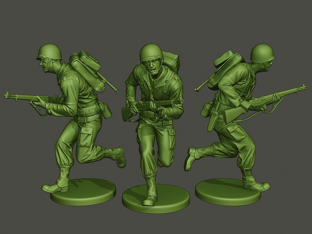 3D War Soldiers Miniatures - ZBrushCentral