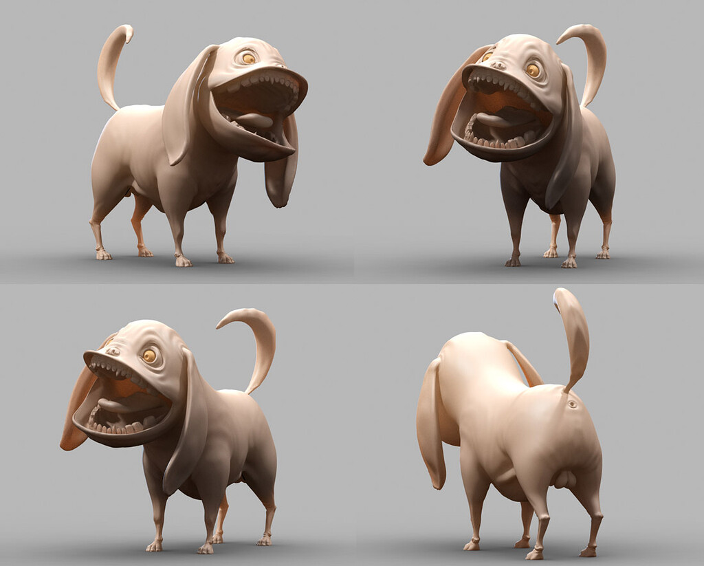 Snuffy the dog - ZBrushCentral