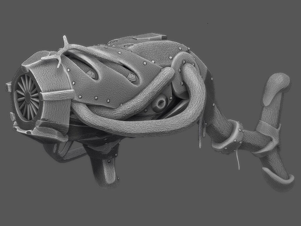 Wood Fish Gun (first mod on zbrush) - ZBrushCentral