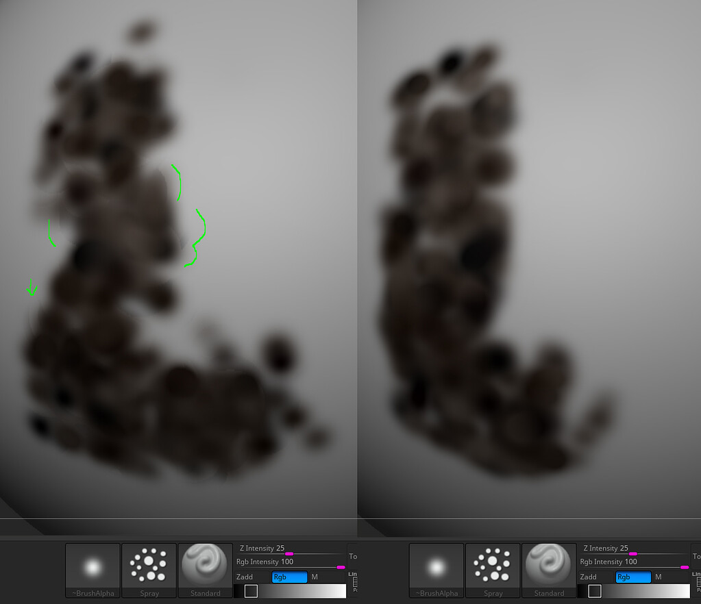 potential bug with polypaint and layers? - ZBrushCentral