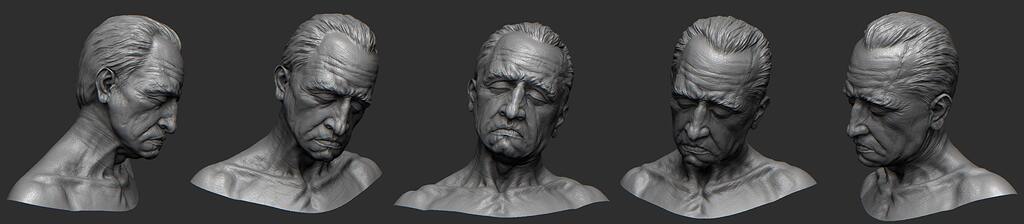 Old man dozing (sketch) - ZBrushCentral