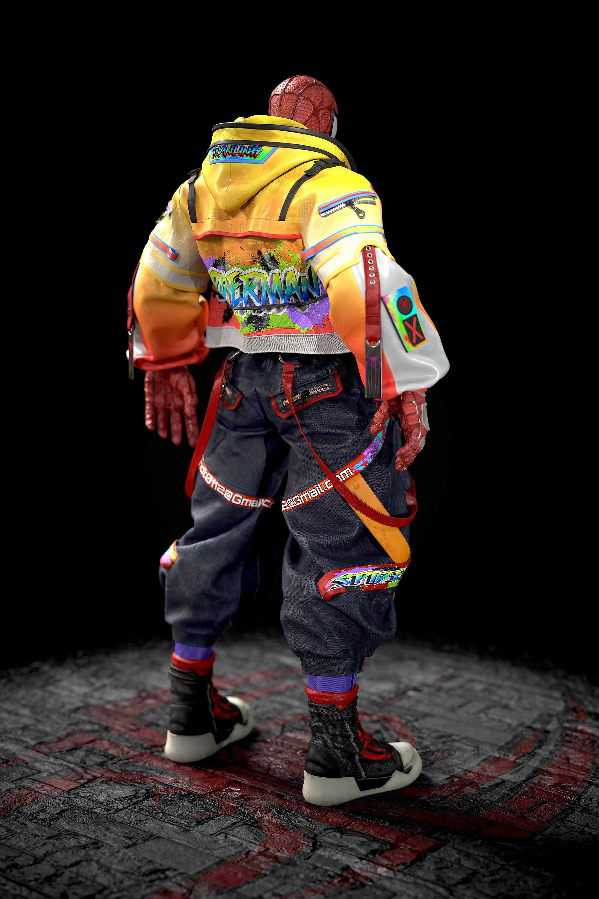 Fan Art Spider Man: HipHop graffiti style fashion - ZBrushCentral