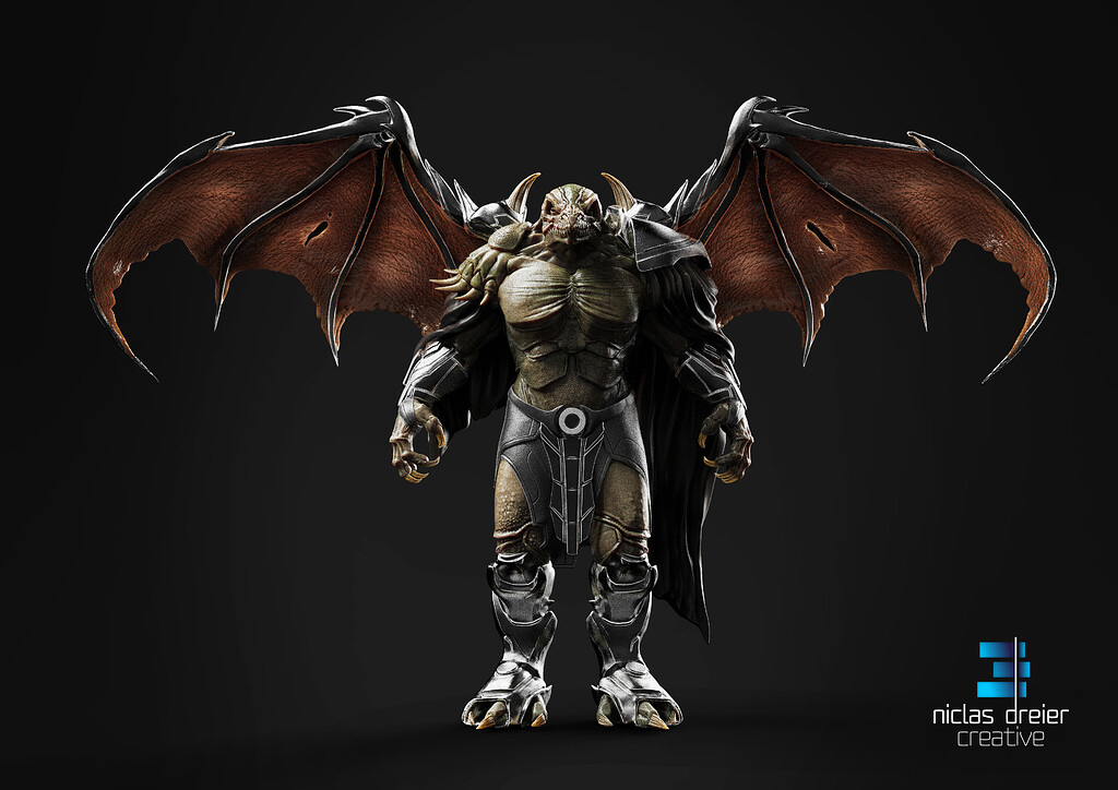 Jupiter Ascending lizard creature - ZBrushCentral