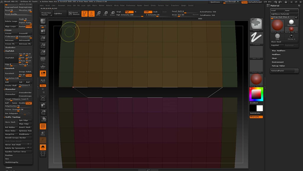 Curve bridge with two open curves and a small gap to bridge ...