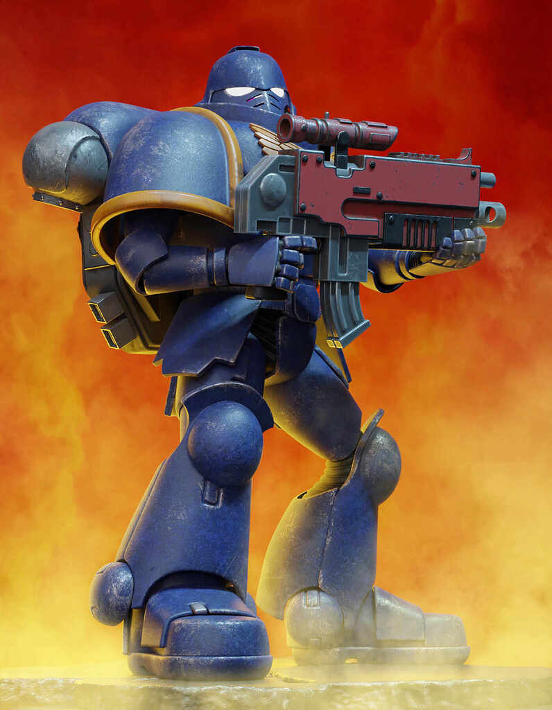 Warhammer 3K Space Marine - ZBrushCentral