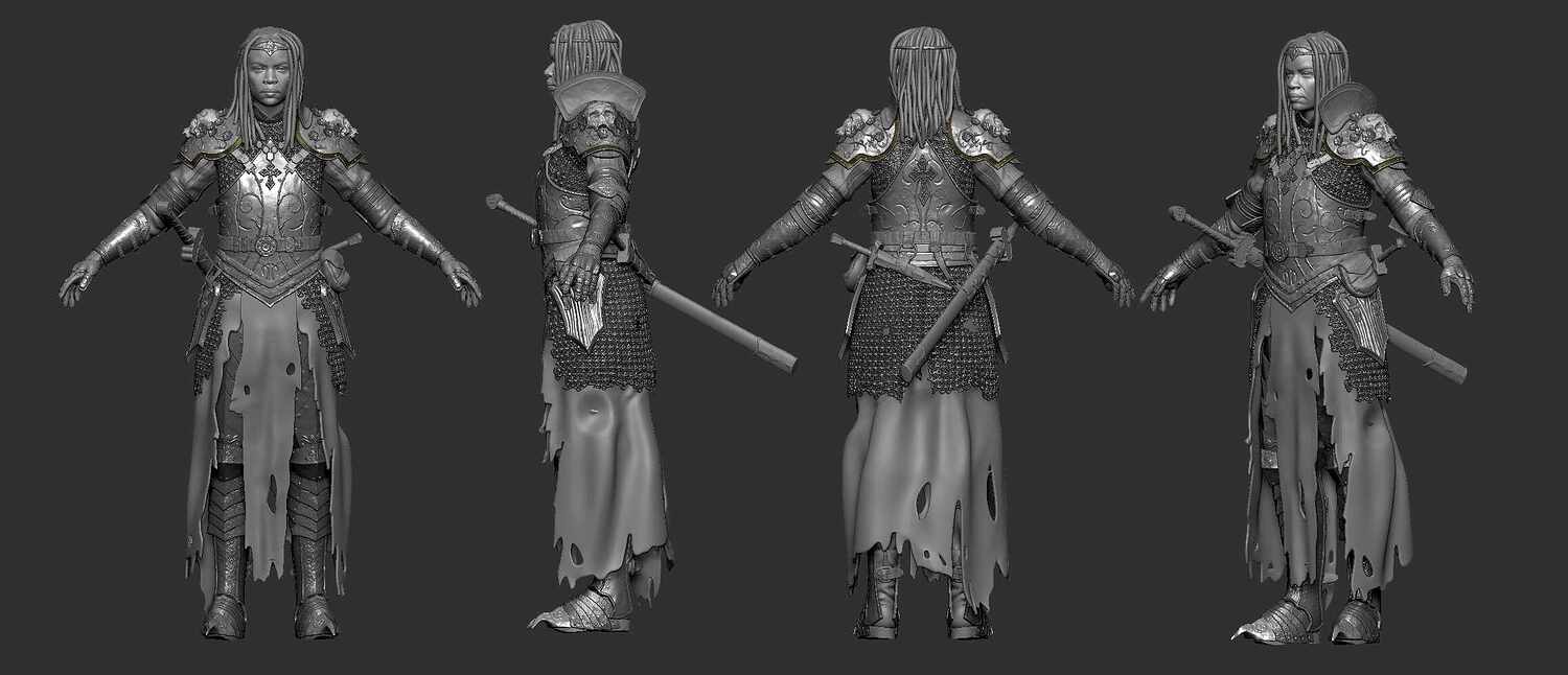 Knight - Real time model - ZBrushCentral